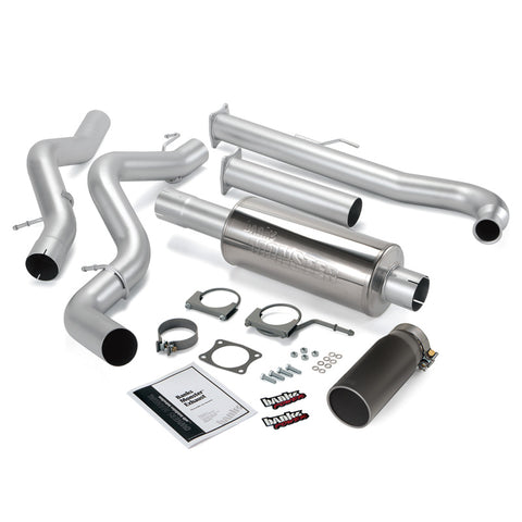 Banks Power 01-04 Chevy 6.6L Ec/CCSB Monster Exhaust System - SS Singl ...